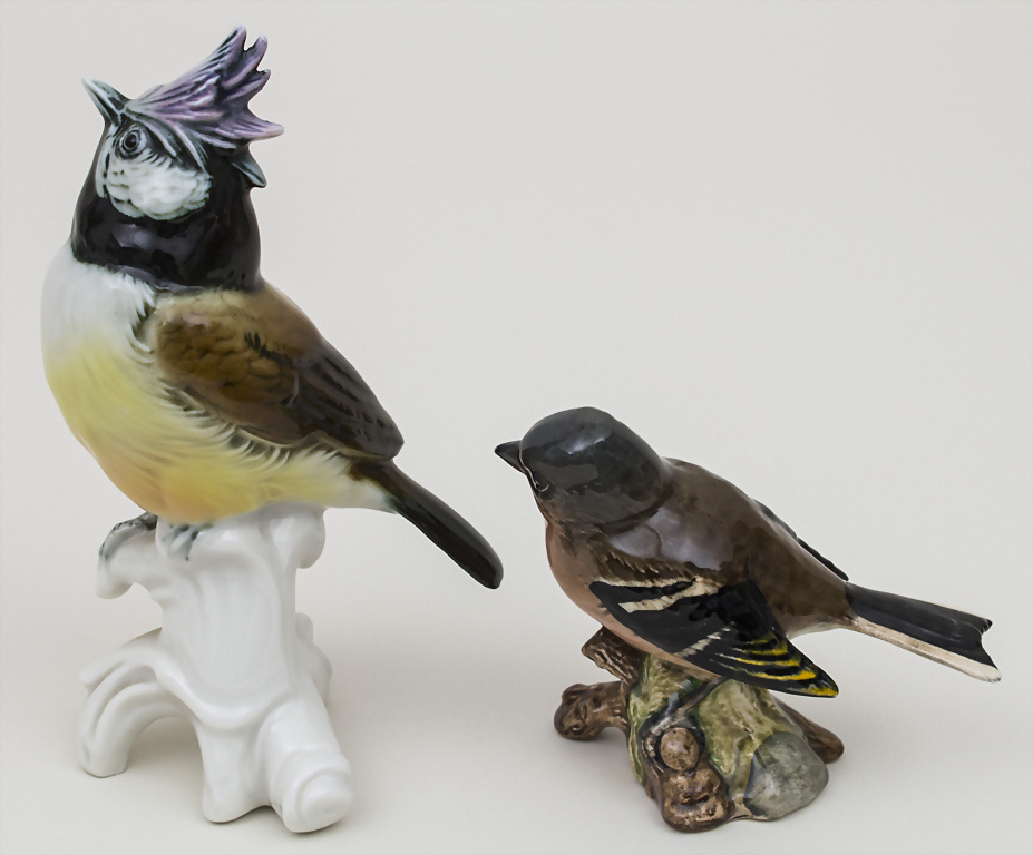 2 Vogelfiguren / 2 birds, Karl Ens, Volkstedt und Beswick - auctions ...