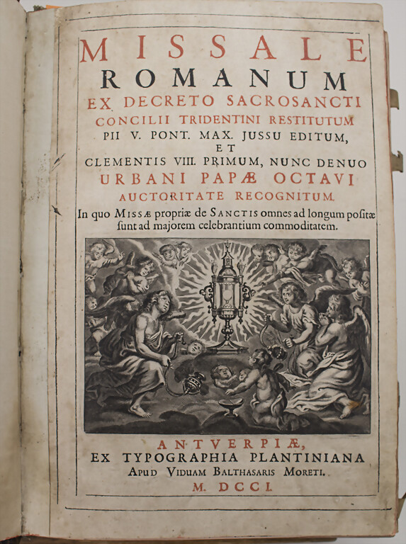 Missale Romanum, Vatikanstadt, 1701 - auctions & price archive